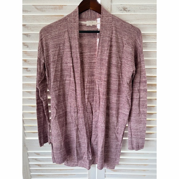 Lou & Grey | Sweaters | Lou Grey Openfront Spacedye Cardigan Sweater ...